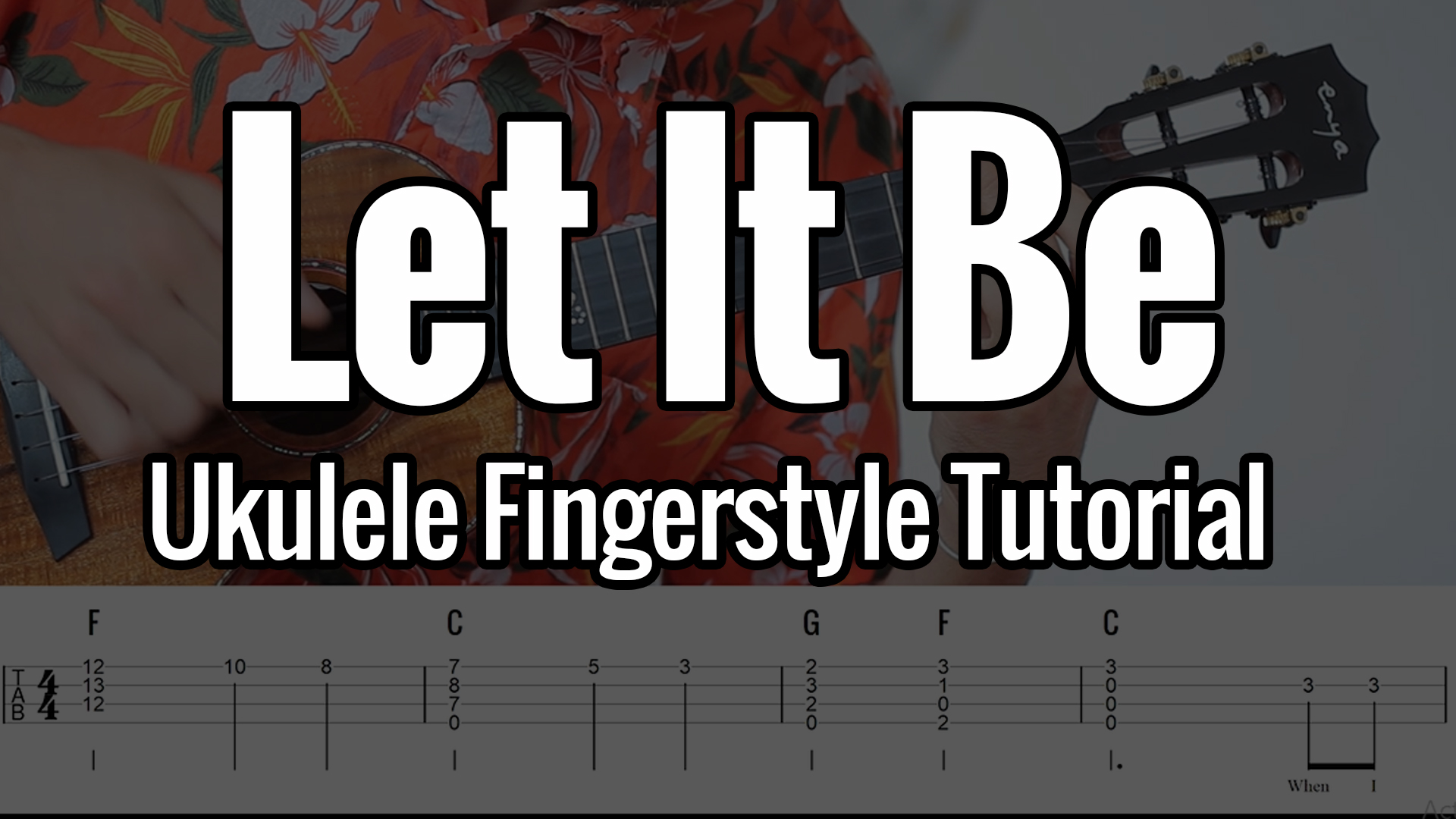 Beatles - Let It Be (Ukulele Fingerstyle) - Ukulele Cheats