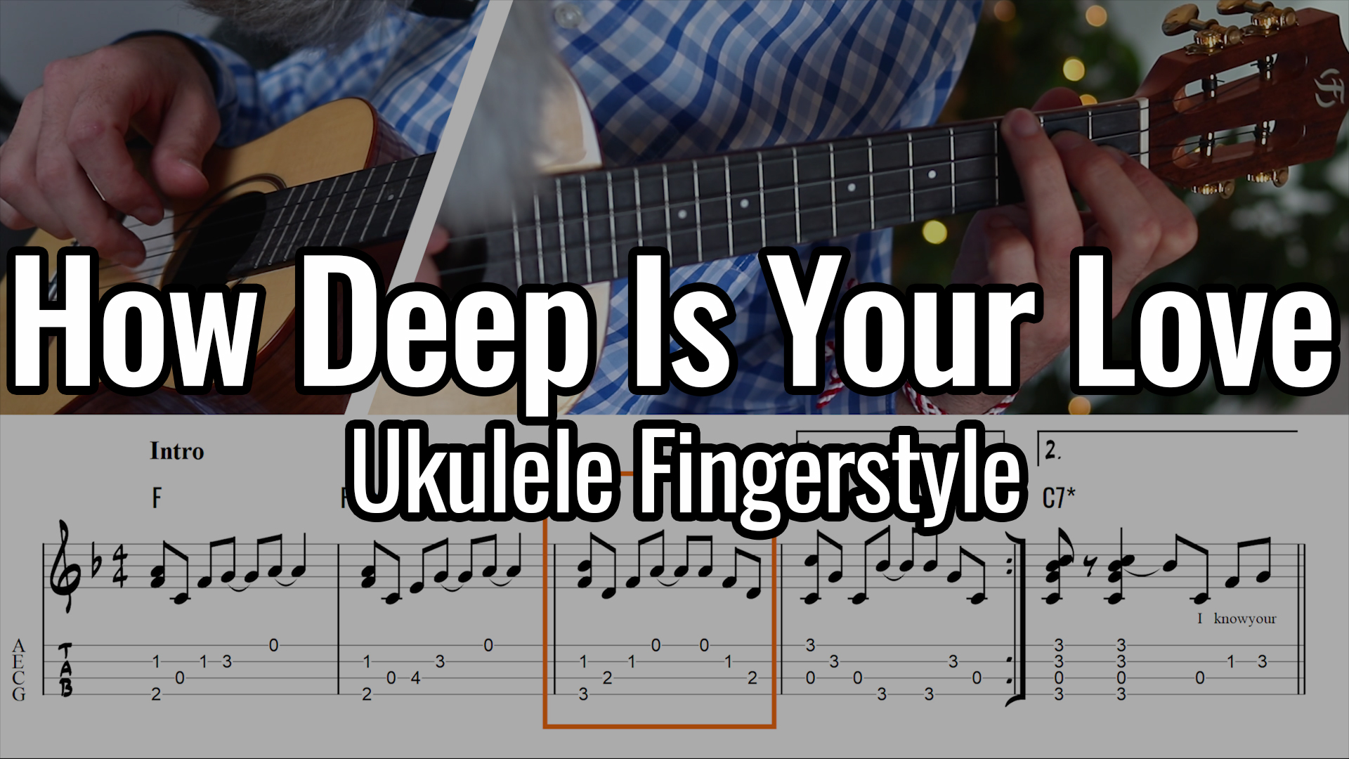 Bee Gees - How Deep Is Your Love - Ukulele Cheats