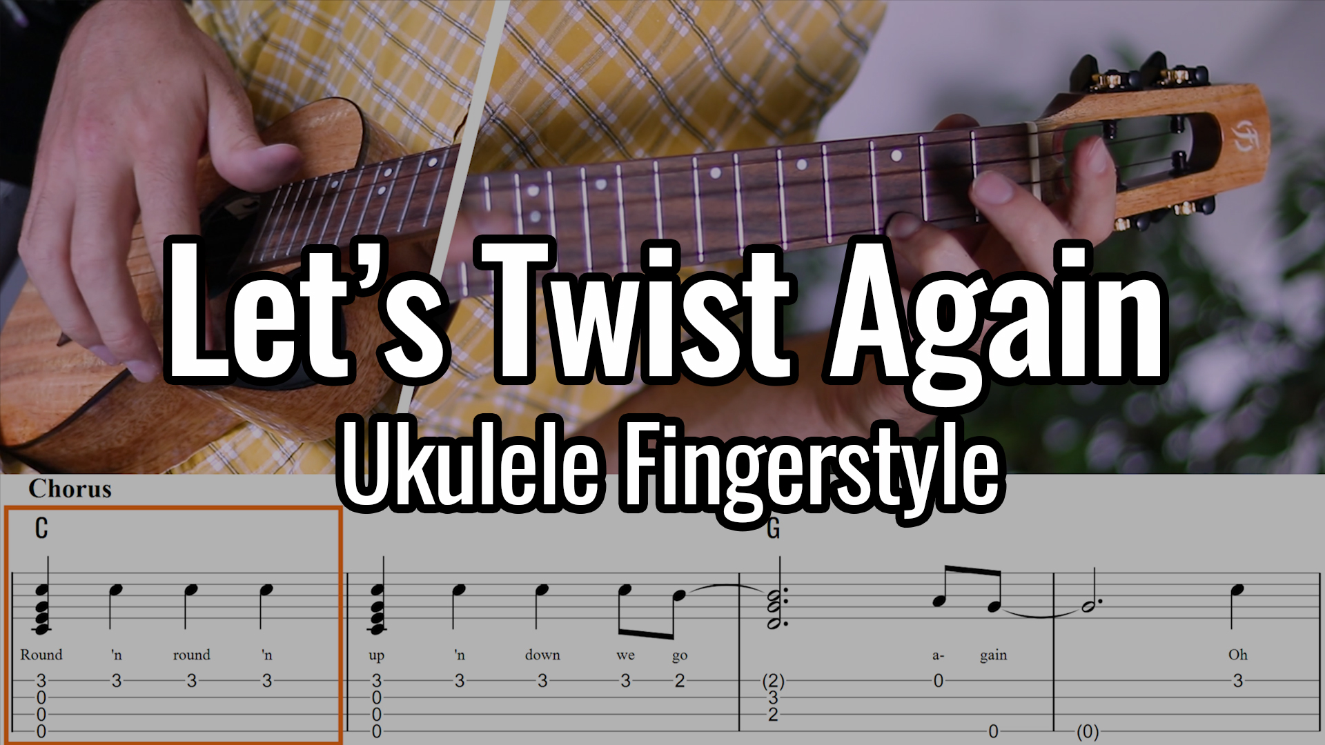 Chubby Checker - Let's Twist Again (Ukulele Fingerstyle) - Ukulele Cheats